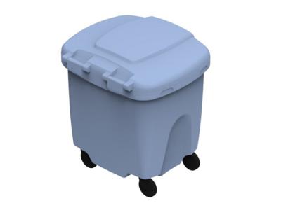 Cina Secchio della spazzatura di plastica delle parti 150L di Rotomolded con resistenza all'usura a parete semplice del coperchio in vendita