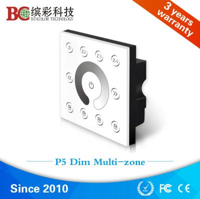 China AC 85V - 265V wall mounted multi-zone led touch panel dmx 4 channel led dimmer for sale