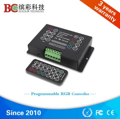 China 5V 12V 24V 36V 3 channel 21 key IR remote control rgb led strip controller manual for sale