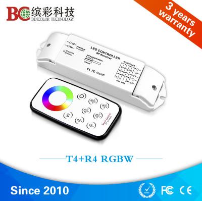 China Fashion design high tech led rgbw controller with rf touch remote control for sale