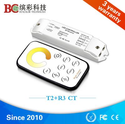 China Hot selling T2 R3 Mini CCT dimming LED light controller with touch remote control for sale