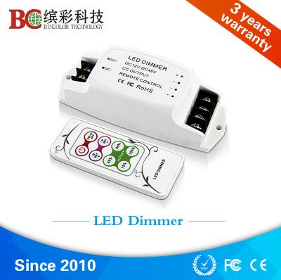 China Mini RF Remote control 12V 24V 36V 48V single color PWM 350mA 700mA LED Dimmer for sale