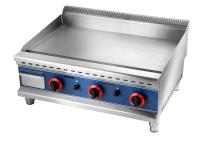 Quality Stainless Steel LPG 2800pa Commercial Gas Griddle With 12mm Thickness Plate for sale