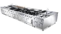 Quality Commercial Vertical Gas Combination Stove One Stop Kitchen Project For Hotel for sale