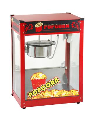 China 1.3kw Power Electric Commercial Popcorn Maker Machine With Tempered Glass Sides for sale