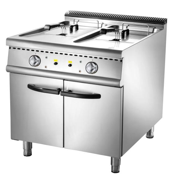 Quality Commercial Kitchen Equipment Electric Fryer with Dual Tanks and Easy Clean 304 Stainless Steel Surface for Food Preparation for sale