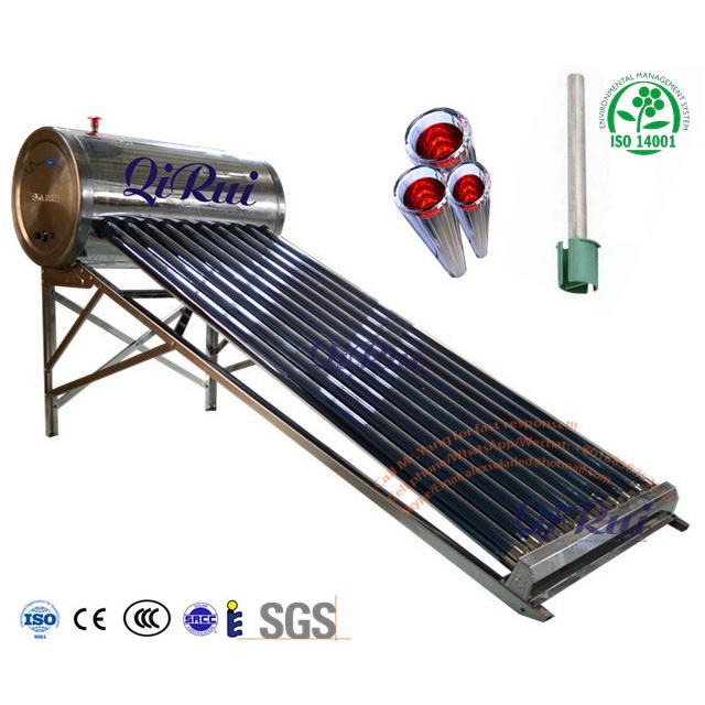 Tubo De Vacio Termas Solares Acero Inoxidable Del Calentador De Agua Solar