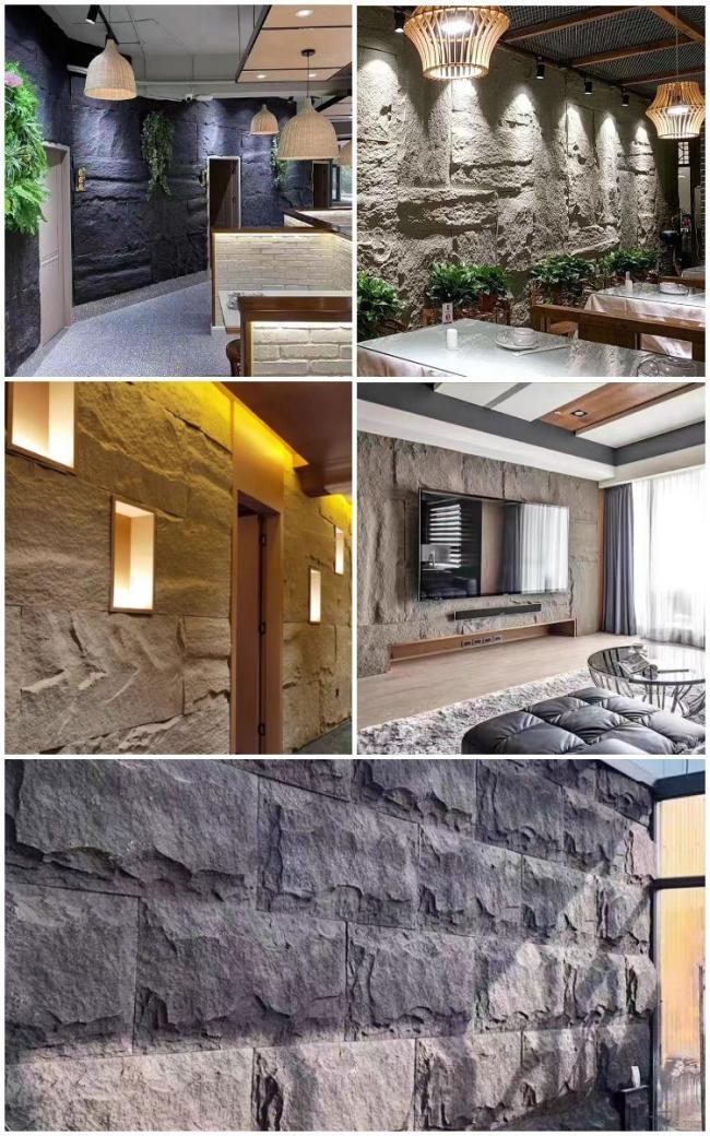 1200X600X30mm/50mm/60mm Polyurethane Artificial PU Stone Wall Panel