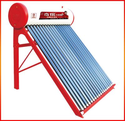 China CNP-58 Tubos de vácuo não pressurizados aquecedor de água solar com tanque exterior de aço colorido à venda
