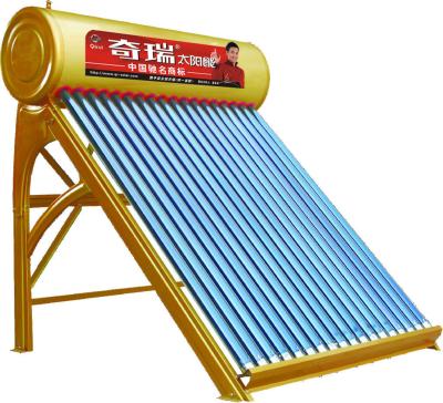 China Aquecedor de água solar sem pressão com circulação direta e depósito auxiliar opcional à venda