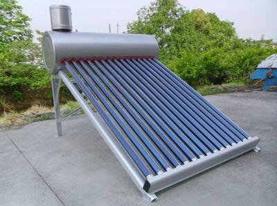 China Bracket de aço de cor cinzenta 47X1500mm Mini tubo de vácuo aquecedor de água solar sem pressão à venda