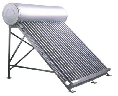 China Niet-onderdrukte 50L 100L 200L 300L 500L chroomplaat zonnewarmwaterverwarmingsketelsysteem Te koop