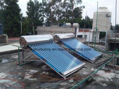 China Aquecedor de energia solar de aço inoxidável para o México 8 tubos- 50 tubos à venda