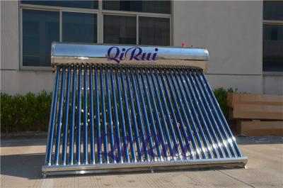 China 5TUBES-50TUBES Niet-oxide SS304 zonnewarmwaterverwarmer zonder druk met hulpvat Te koop