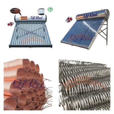 China Innerlijk tankmateriaal Zonne-thermische waterverwarmer met glazen vacuümbuis en CE-goedkeuring Te koop