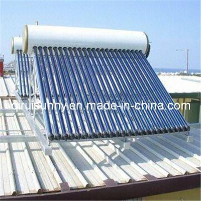 China Material interior de aço inoxidável 100-360L Tubo de vácuo aquecedor de água solar a pressão Hip-58 à venda