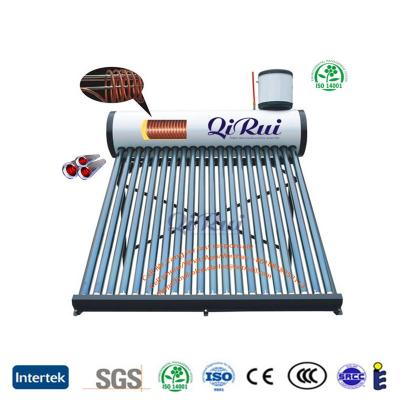 China 150L 200L 240L 250L 300L Alumínio Container Externo Copper Coil aquecedor de água solar para telhado à venda