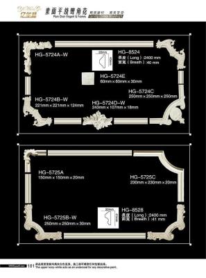 Cina 2400*107*200 mm angolo di stampaggio di pannelli di poliuretano per progettazione architettonica in vendita