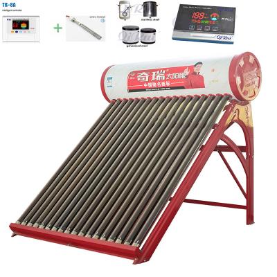 China 50L 60L 80L 100L 150L 200L 250L 300L Domestic Outdoor Vacuum Tube Solar Water Heater Boiler for Home for sale