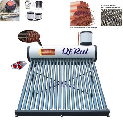 China 150 200 300 Liter Drinkable Quality Water Thermal Pressurized Solar Water Heater for sale