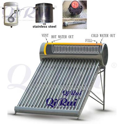 China 150 180 250 360 Litre Termas Solares Thermosyphon Pressure Solar Water Heater with Copper Coil for sale
