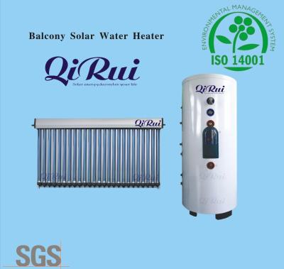 China 100 Liter 1500 Liter Balcony Vacuum Tube Solar Energy Water Heater for sale