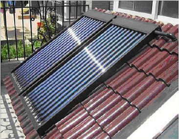 China Pressure Solar Vacuum Tube Heat Pipe Manifold Solar Collector for sale
