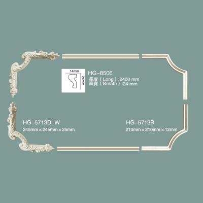 China Popular New Factory Price Skirting Polyurethane Ceiling Mold Decorative PU Crown Moulding for sale