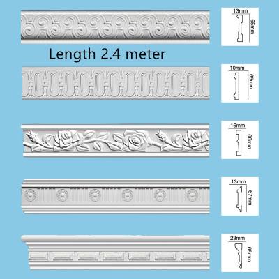 China Popularhot Sales New Factory Price Skirting Ceiling Cornice Mold Decorative PU Crown Moulding for sale