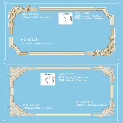 China High Quality Factory New Price Skirting Polyurethane Ceiling Cornice Mold Decorative PU Crown Moulding for sale