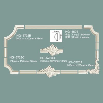 China 2025 Hot Sale Factory Skirting Polyurethane Popular Ceiling Cornice Mold Decorative PU Crown Moulding for sale