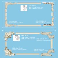 China Decorative PU Crown Moulding Ceiling Cornice Mold Polyurethane Cornices Skirting 2m Length for sale