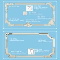China Decorative PU Crown Moulding Ceiling Cornice Mold Polyurethane Cornices Skirting 2m Length for sale