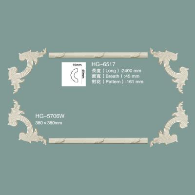 China Popular New Factory Price Skirting Polyurethane New Mold Decorative PU Crown Moulding for sale