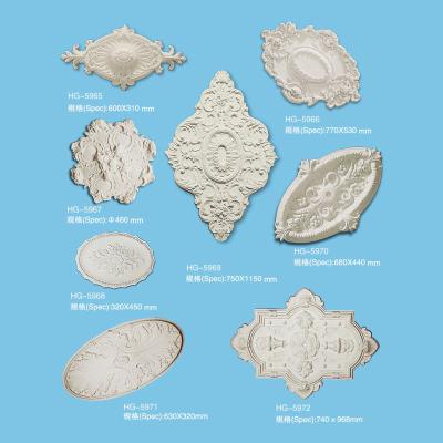 China High Quality 2025 Ceiling Cornice Mold Decorative PU Crown Moulding for sale