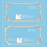 China PU Polyurethane Crown Moulding Decorative Ceiling Skirting Cornice 80mm Width for sale