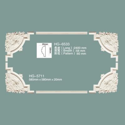 China Factory Price Ceiling Cornice Mold Decorative PU Crown Moulding for sale