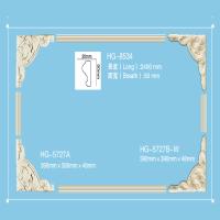 China Polyurethane Ceiling Cornice Mold Decorative PU Crown Moulding Fireproof B2 Grade for sale