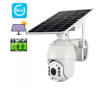 China S10 4G Solar Powered PTZ Ubox Outdoor Wireless Camera SIM Card Security WiFi CCTV Solar Camera for sale