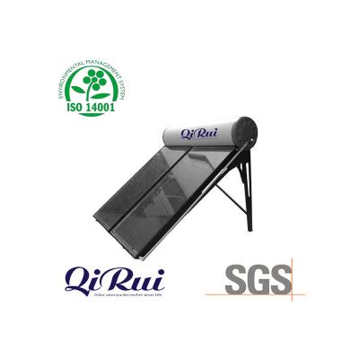 China Stainless Steel Interior Material Panel Solar Water Heater 150L 200L 240L 300L Black Blue Titanium Selective Coating for sale