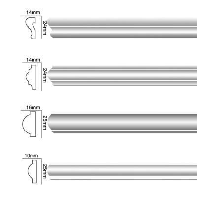 China Polyurethane Foam Wainscoting Interior Wall Moulding Decorative Chair Rail for sale