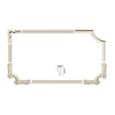 China PU Decorative Corner Frame Trim Polyurethane Panel Moulding Corner for sale