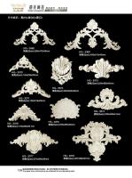 China PU Polyurethane Ornamental Mouldings Onlay Scroll Interior Decoration Lightweight Easy Install for sale