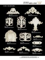 China PU Polyurethane Ornamental Mouldings Onlay Scroll Interior Decoration Lightweight Easy Install for sale