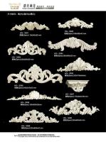 China PU Polyurethane Ornamental Mouldings Onlay Scroll Interior Decoration Lightweight Easy Install for sale