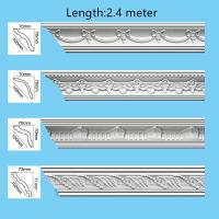 China Decorative PU Crown Molding Polyurethane Ceiling Molding B2 Fireproof 80 Percent Cost Saving for sale