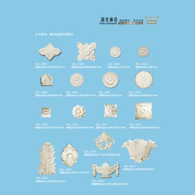 China Interior PU Veneer Accessories Polyurethane Home Wall Decor Ornaments Molding for sale