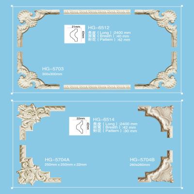 China PU Wall Decor Panel Moldling Polyurethane Corner Angle Moulding for sale