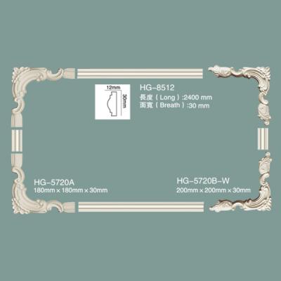 China PU Corner Polyurethane Decorative Frame Moulding for sale