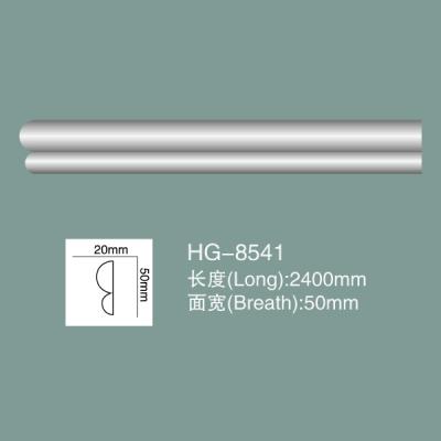 China Polyurethane Chair Dado Rail Interior Wall Molding PU Door Window Frame Tile Trim Line for sale
